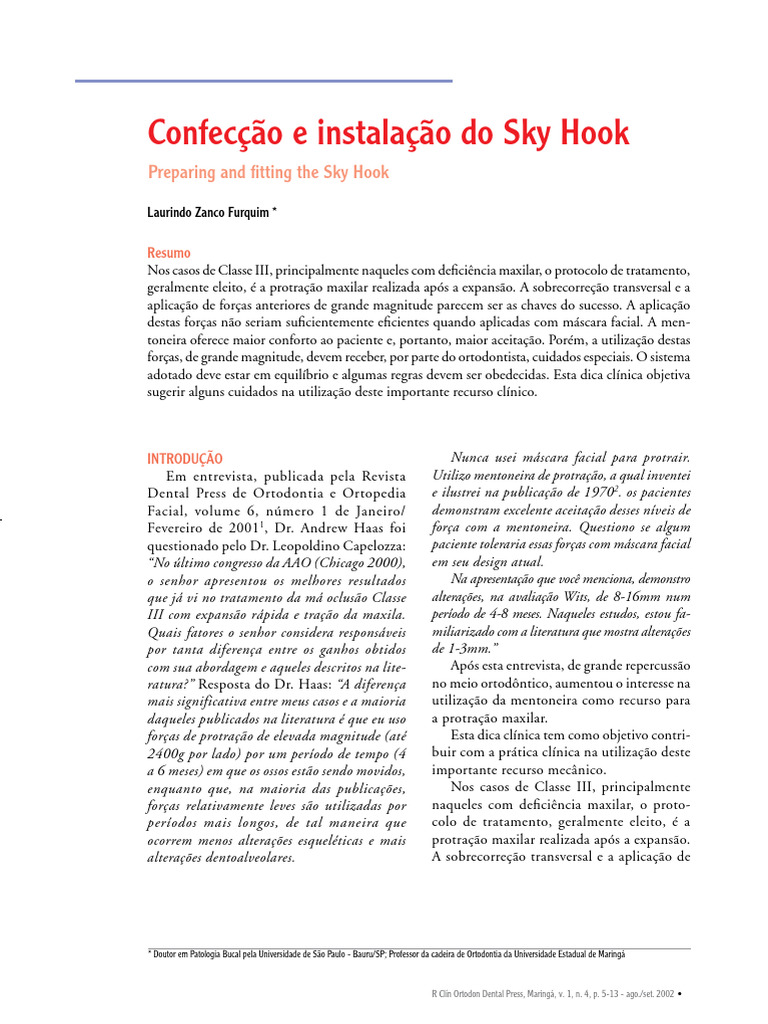 -Confecção e Instalação Do Sky Hook | PDF