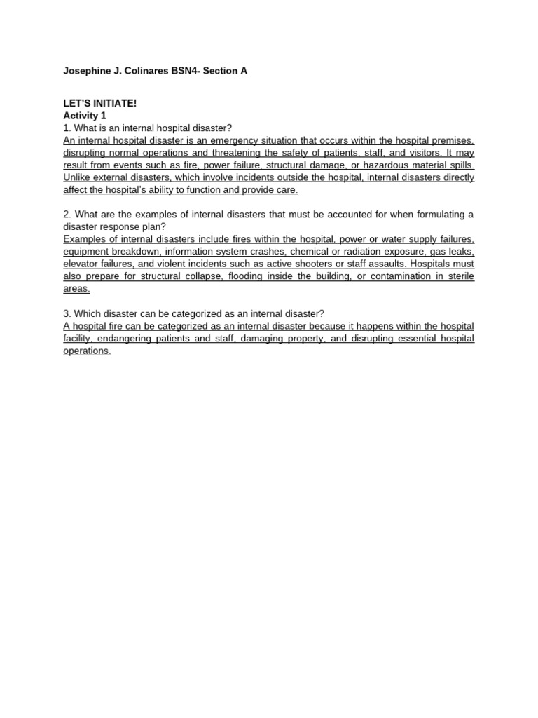 Colinares- Ncm4c Activity #2 | PDF