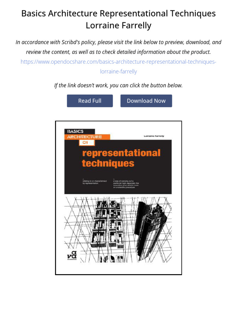 Basics Architecture Representational Techniques Lorraine Farrelly | PDF ...