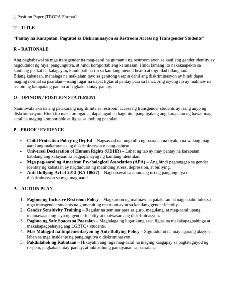 Draft AP 10 Qtr 3 Peta | PDF
