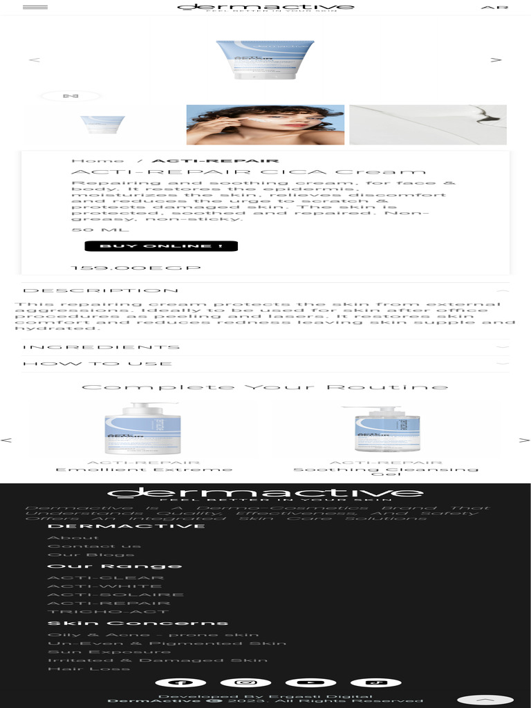 Acti-repair Cica Cream – Dermactive | PDF