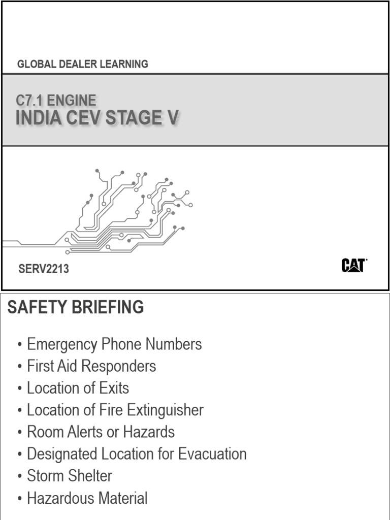 C7.1 India CEV Stage v Engine_SLD_NoCallouts | PDF | Motor Oil | Engine ...