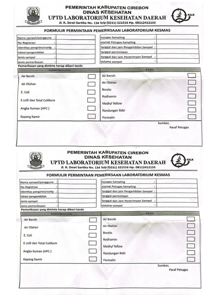 Form Labkesda | PDF