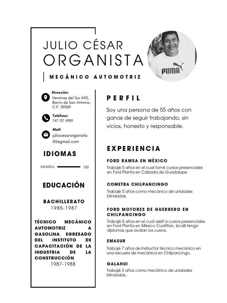Curriculum Vitae JULIO GARCIA | PDF
