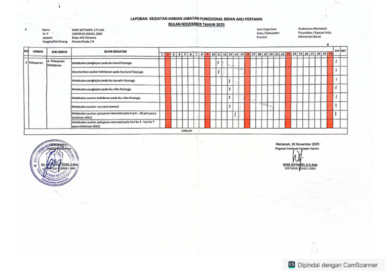 Logbook November 2025 | PDF