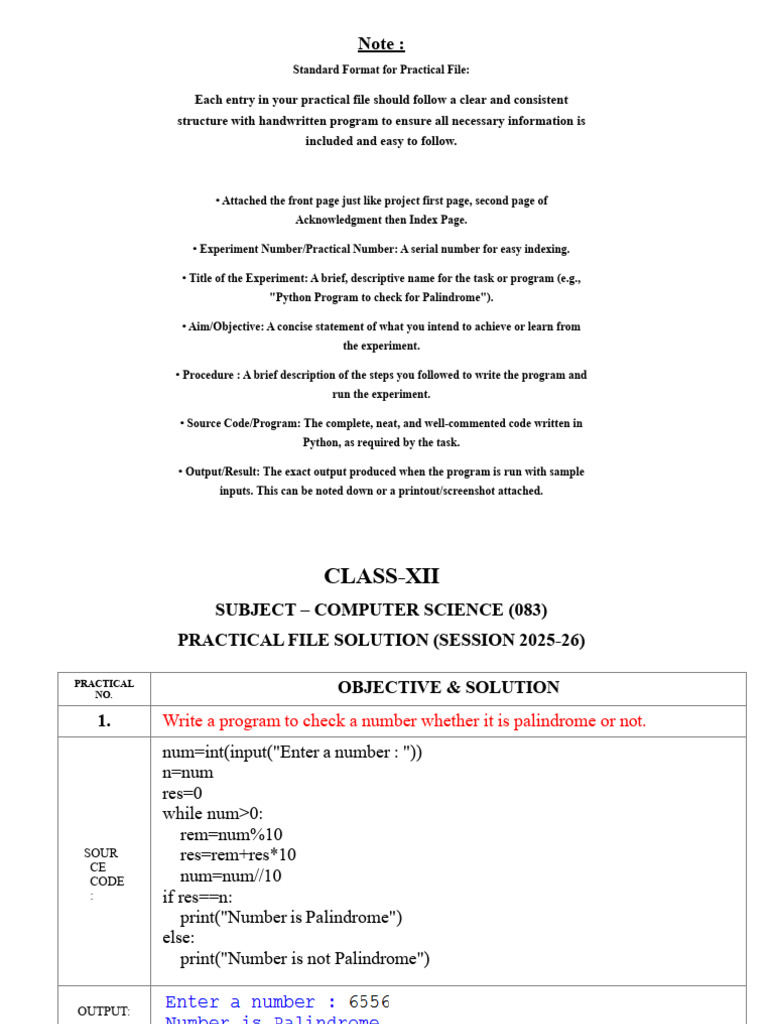 Practical File Format for Computer Science | PDF | Computer Science ...