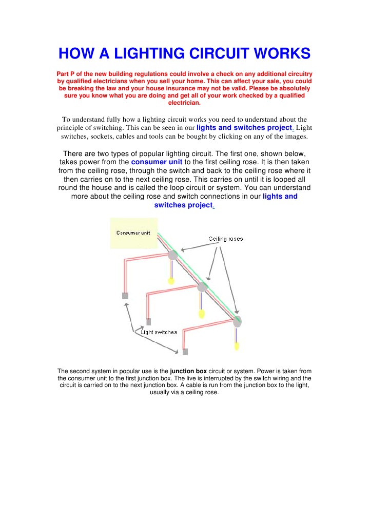 How A Lighting Circuit Works | PDF | Electrical Engineering ...