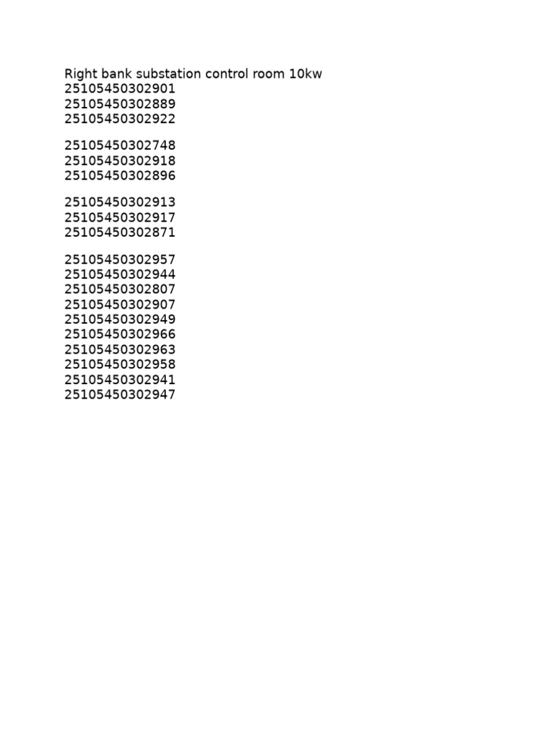 Right Bank Substation Control | PDF