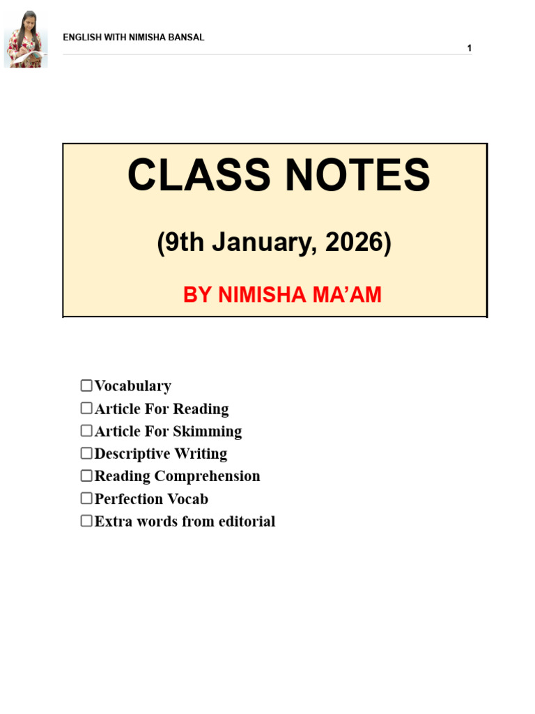English Class Notes: Vocabulary & Articles | PDF | Taxes | Gross ...