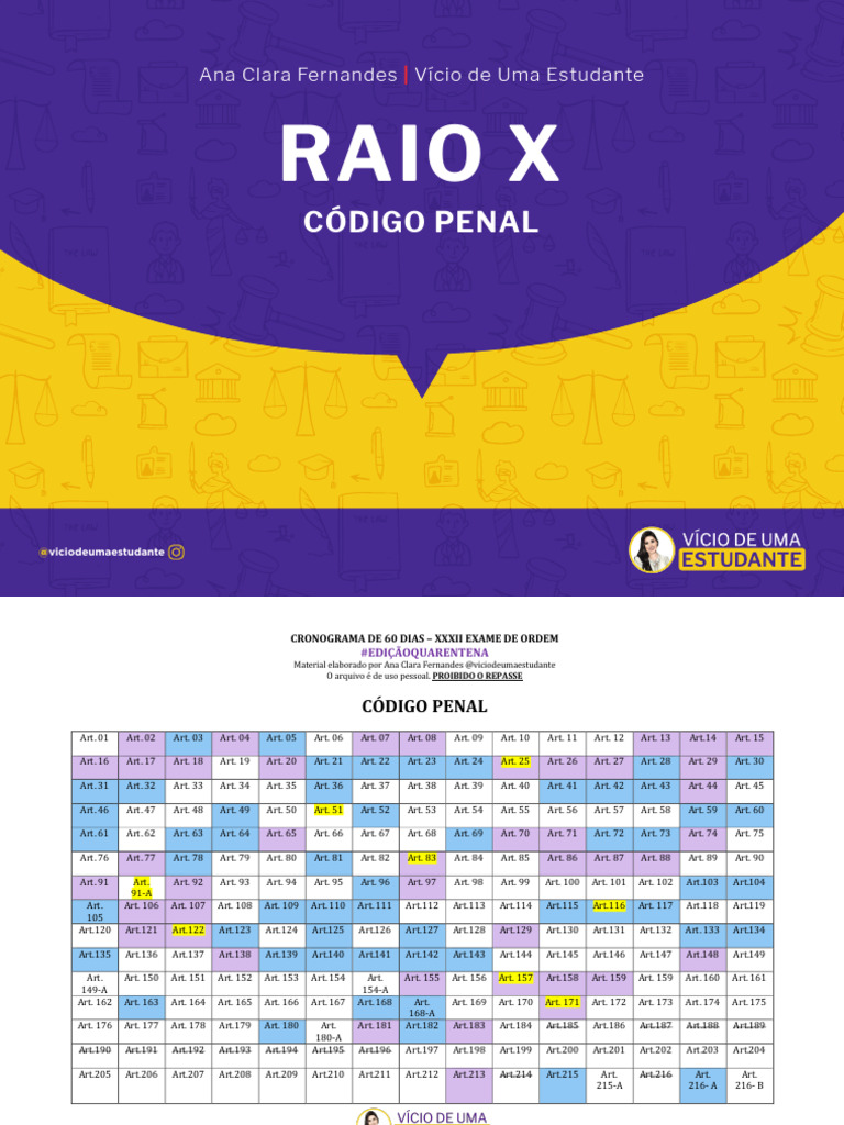 Código Penal: Raio X e Cronograma | PDF