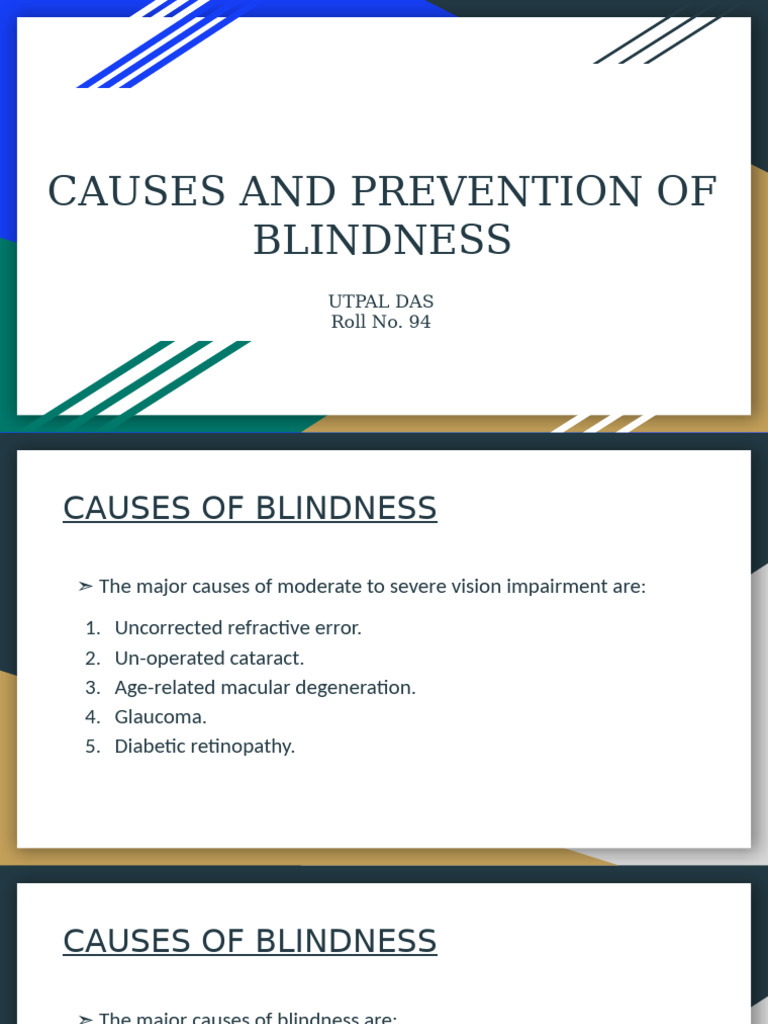 Causes and Prevention of Blindness | PDF