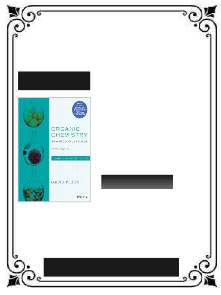 Organic Chemistry as a Second Language First Semester Topics 5th ...