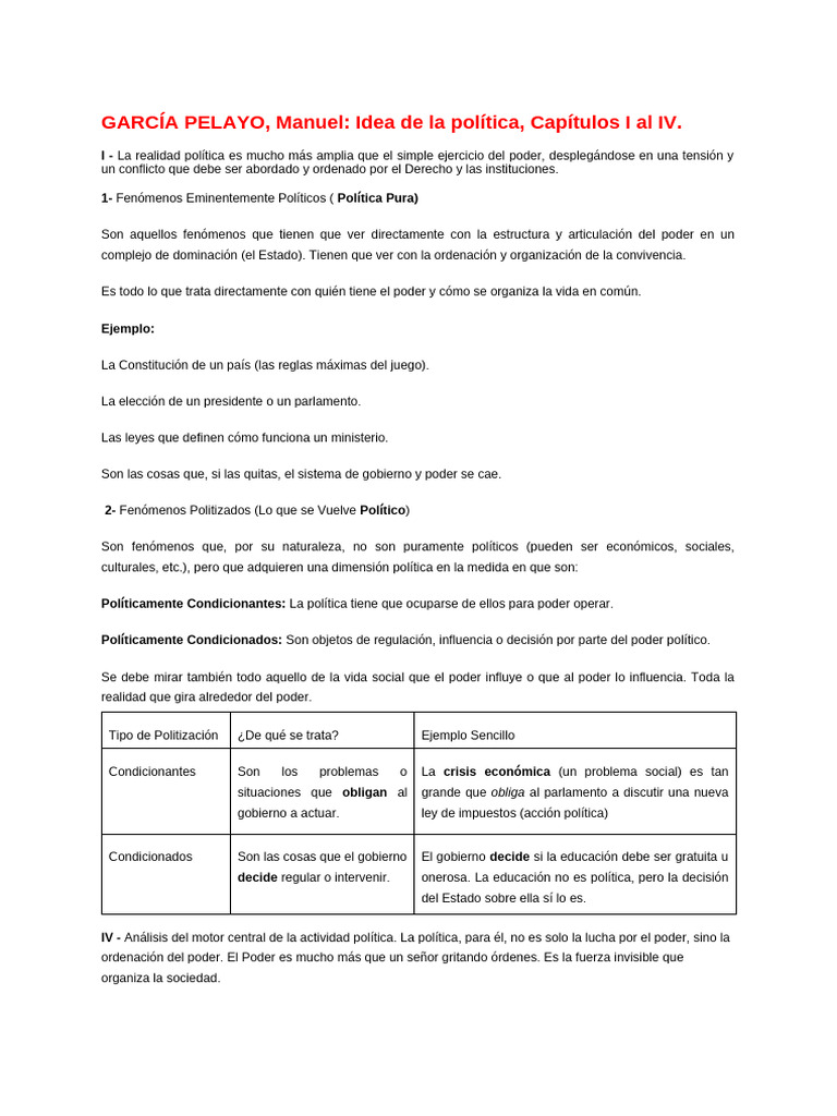 MATERIAL DE APOYO PARCIAL I IDEAS POLÍTICAS NOVIEMBRE 2025 | PDF | El príncipe | Gobierno