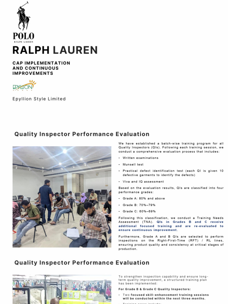 Quality Inspector Training & Evaluation Guide | PDF | Quality