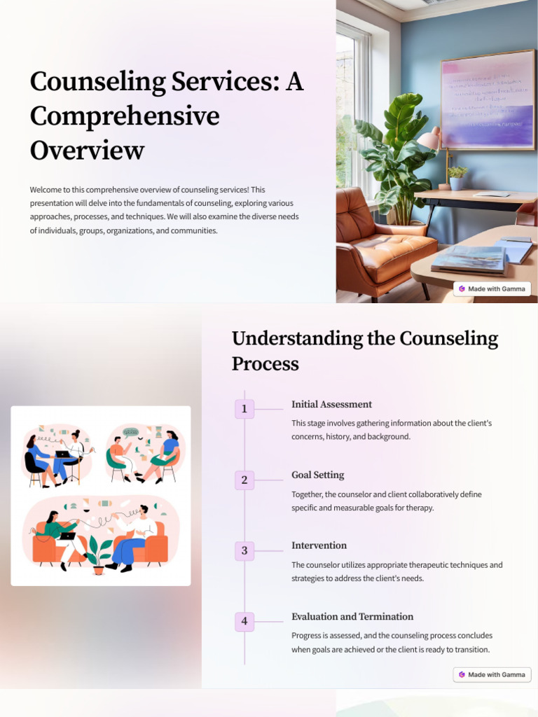 Overview of Counseling Services | PDF | Psychotherapy | Cognitive ...