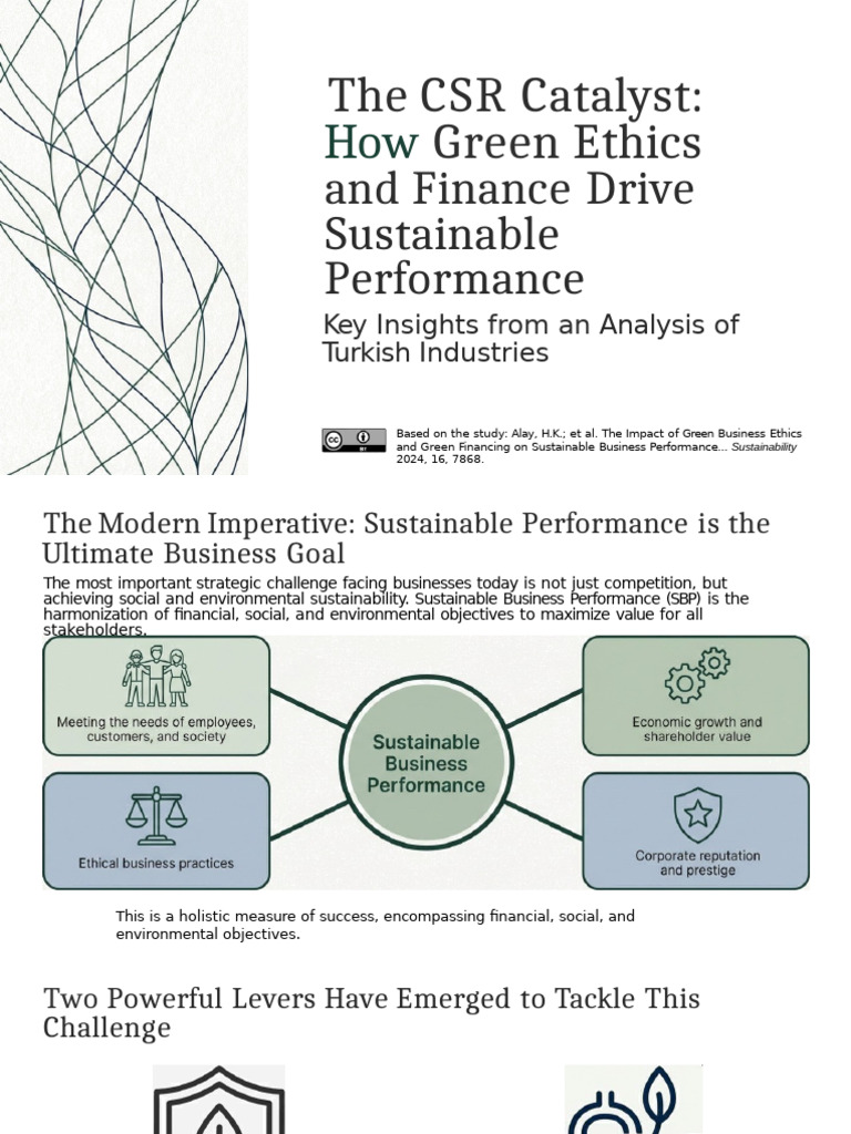 CSR The Sustainable Performance Engine | PDF | Sustainable Business ...