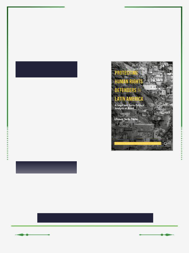 Protecting Human Rights Defenders in Latin America: A Legal and Socio ...
