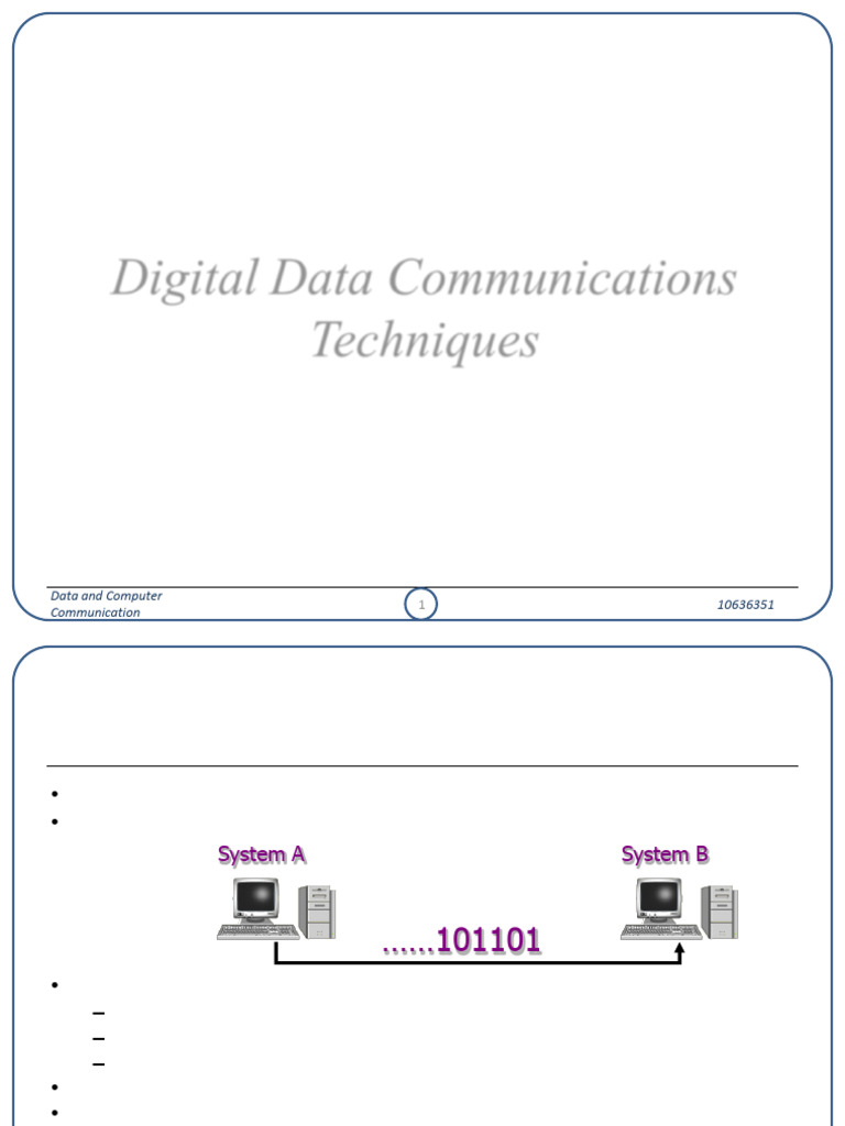 4 - Digital Data Communications Techniques | PDF | Error Detection And ...