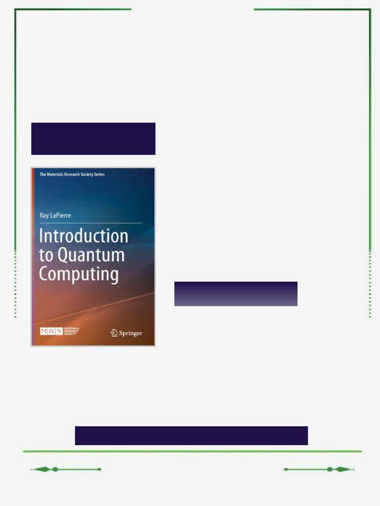 Introduction to Quantum Computing 1st Edition Ray Lapierre eBook open ...
