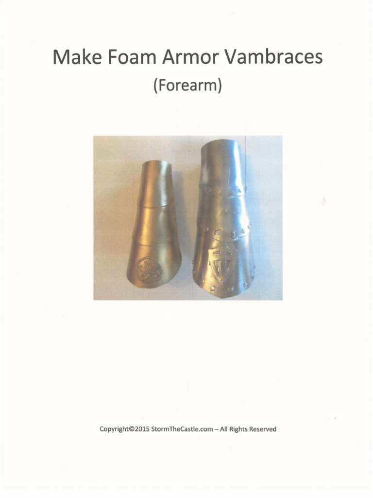 Craft Foam Armor Vambraces Template | PDF