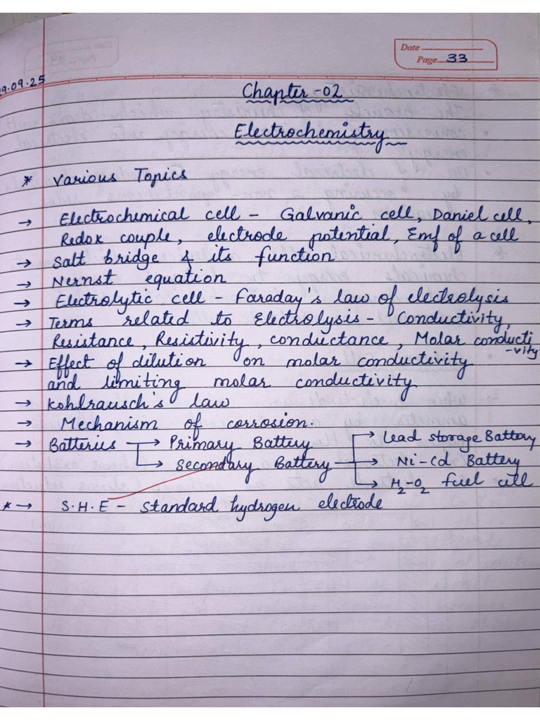 CH 2 Electrochemistry | PDF
