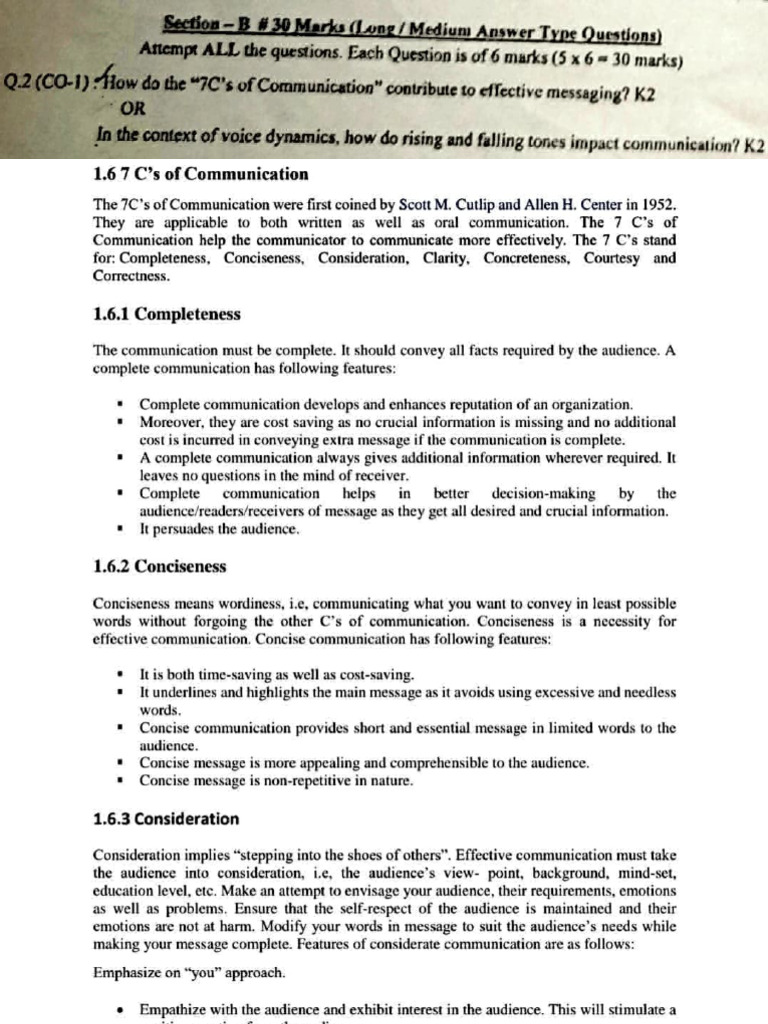 Understanding the 7C's of Communication | PDF | Offender Profiling ...