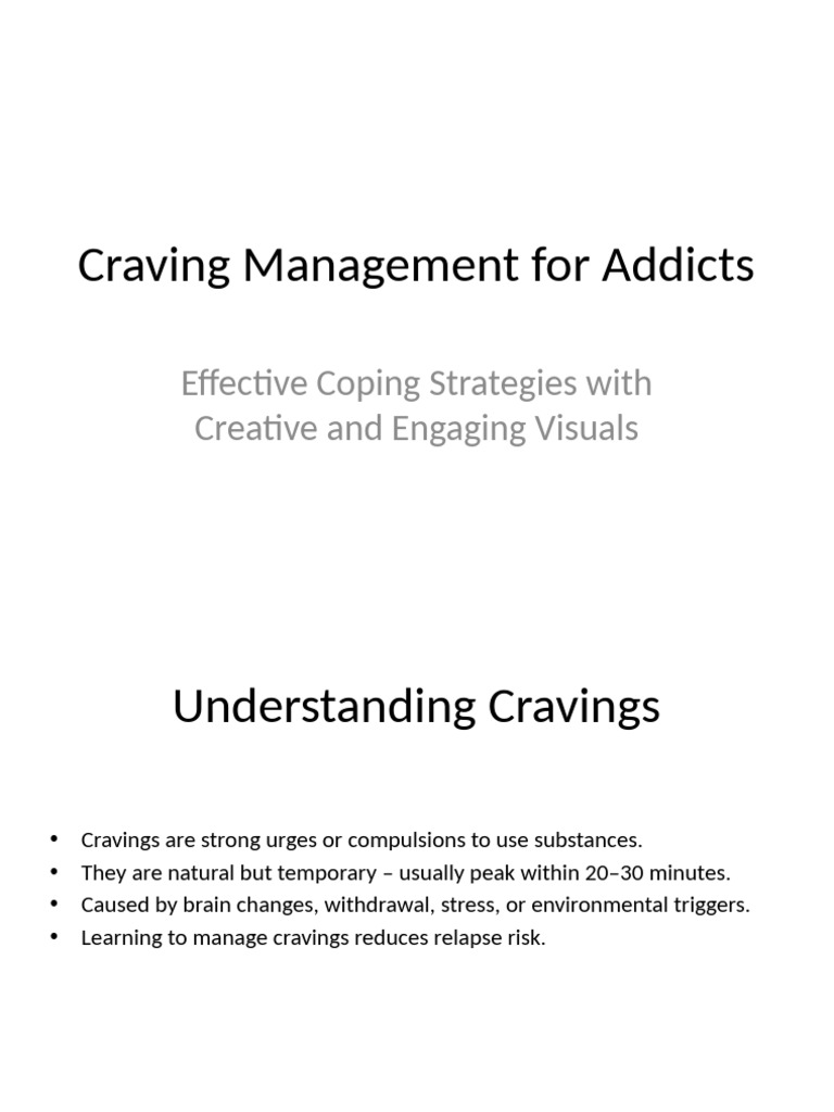 Craving Management Strategies for Addicts | PDF