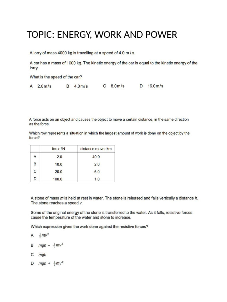 IGCSE 0654 Coordinated Science Chapter Worksheet | PDF