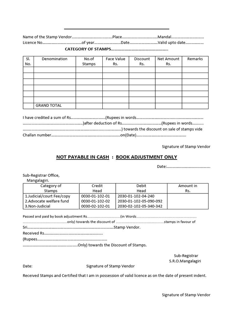 Indent Form | PDF