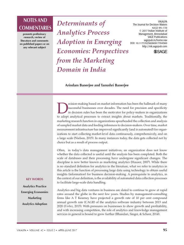 Analytics Adoption in India's Marketing Sector | PDF | Analytics | Data
