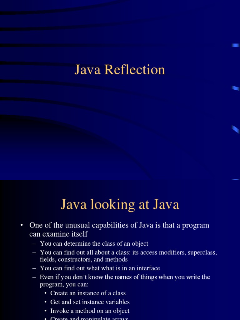 Reflection Pdf Class Computer Programming Method Computer Programming