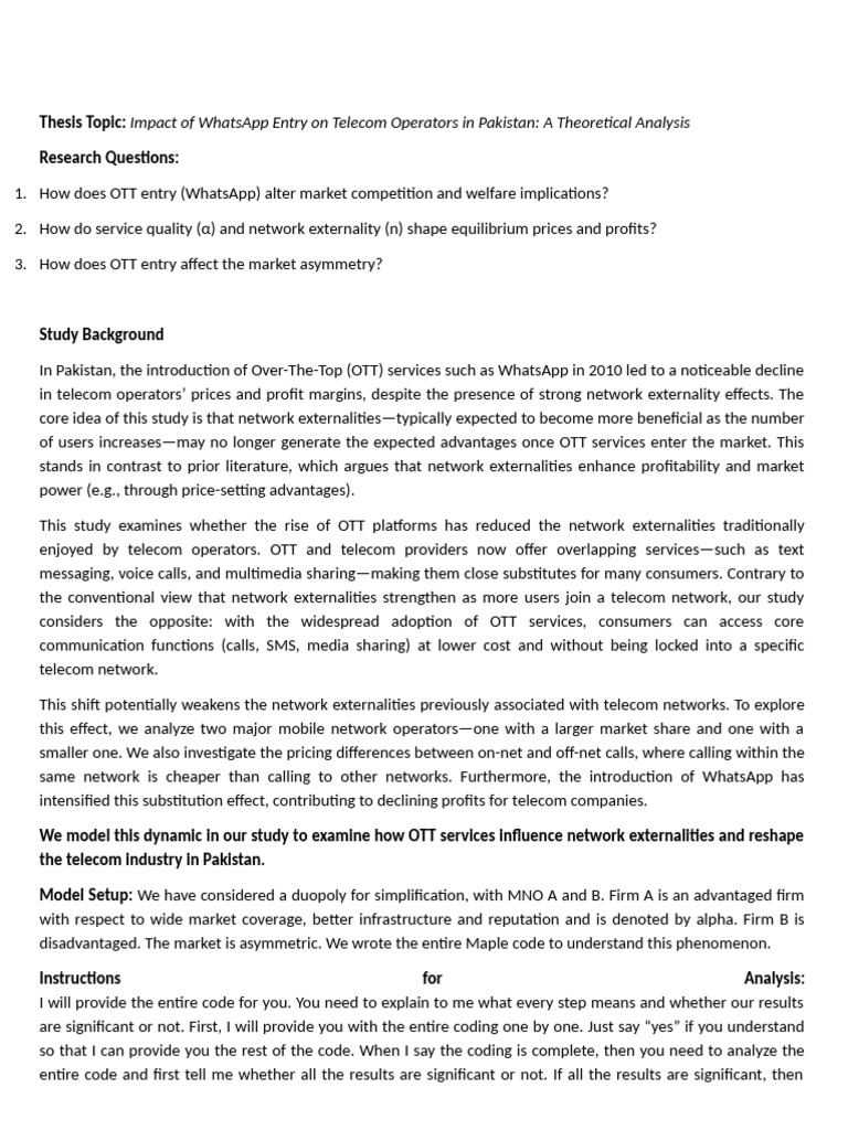 Network Effect With Asymmetric Market PDF | PDF | Externality | Market ...