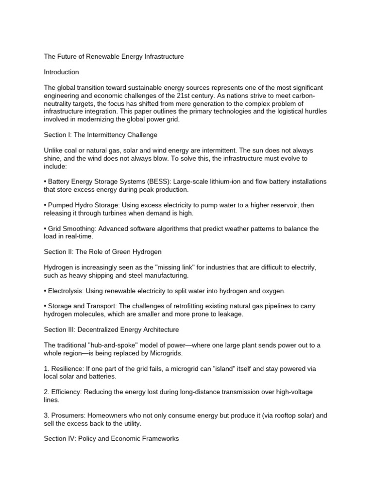 The Future of Renewable Energy Research | PDF | Renewable Energy ...