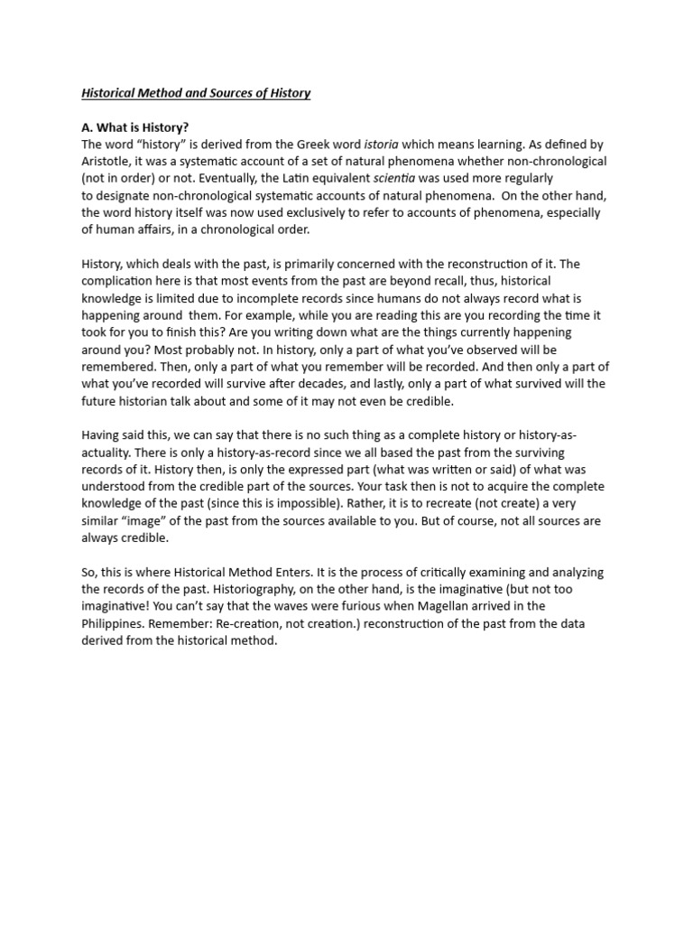 Module 1-Thinking Like A Historian | PDF
