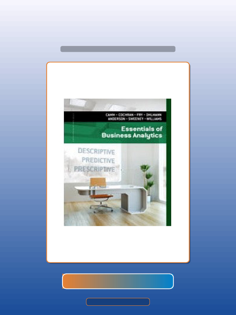 Test Bank for Essentials of Business Analytics 1st Edition | PDF ...