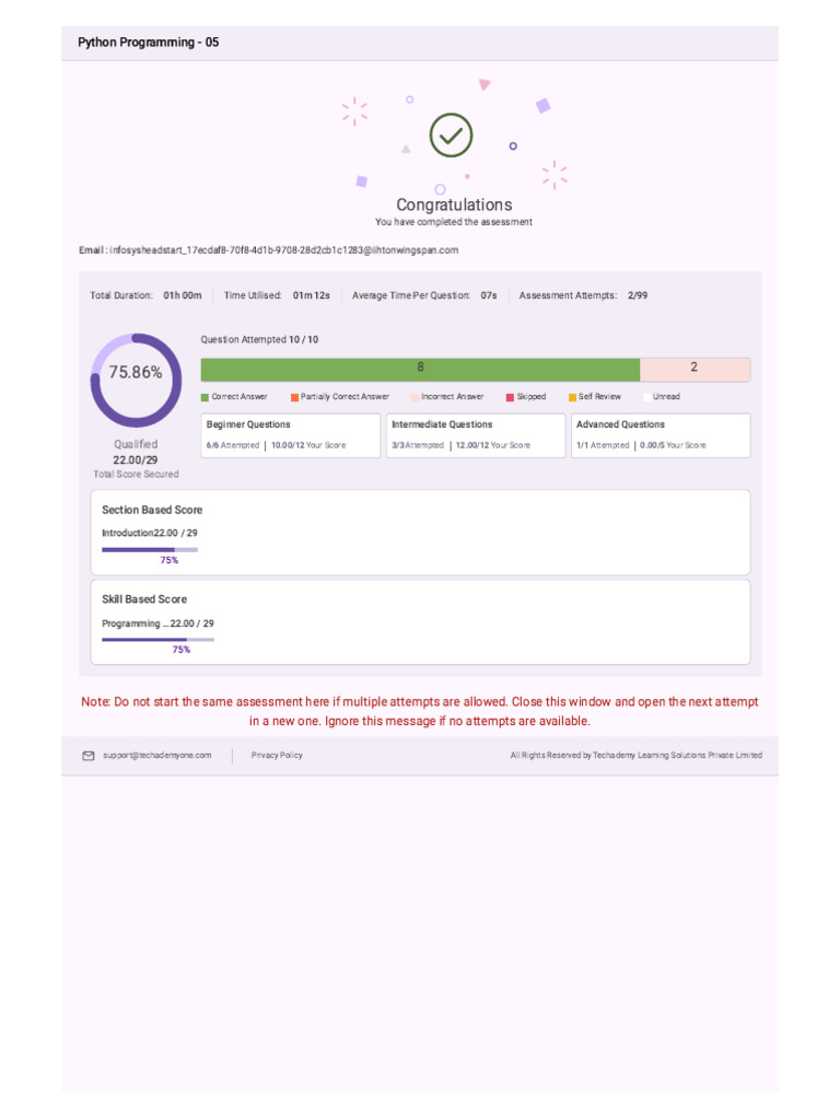 Assessment - Viewer Page - Infosys Springboard | PDF
