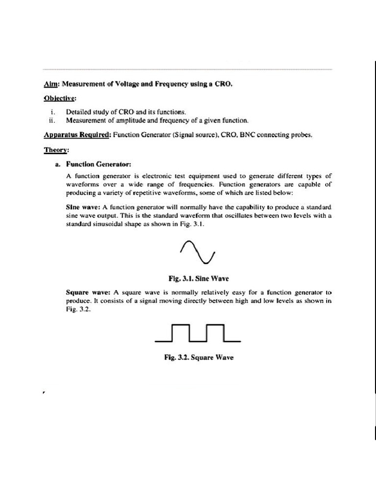 Basic Electronics Lab Manual Overview | PDF | Amplitude | Electrical ...