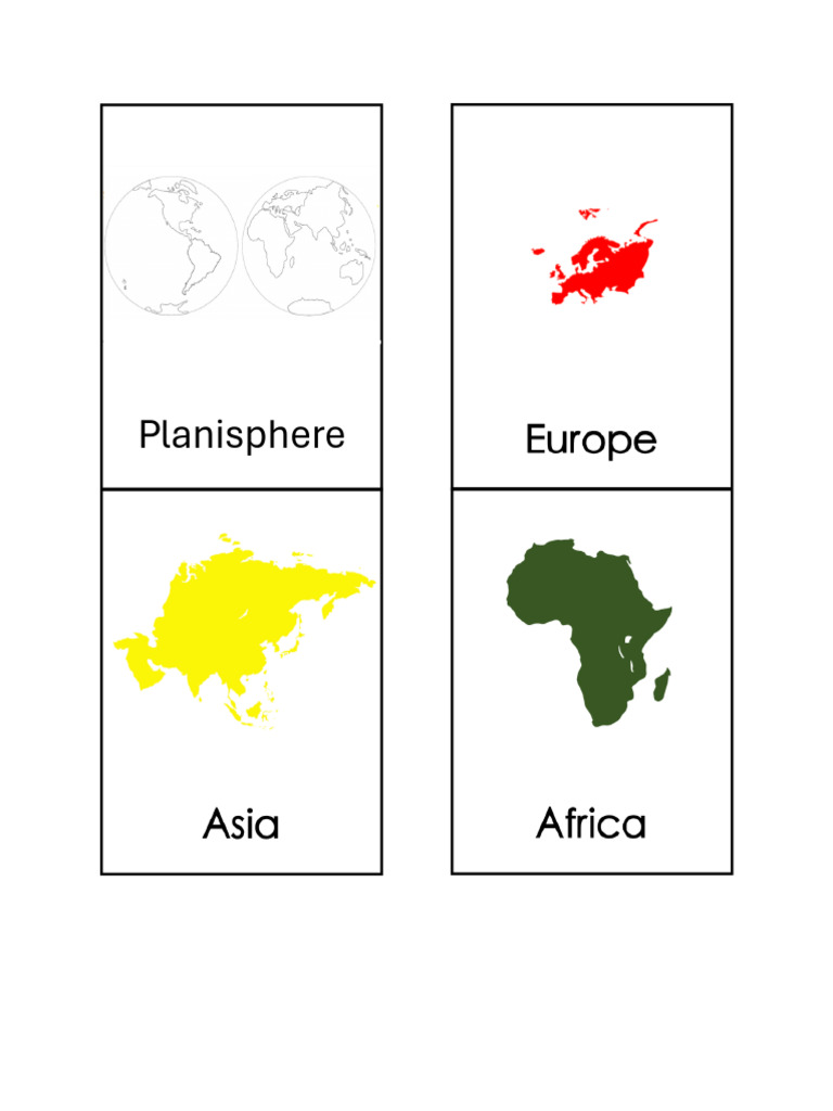 Planisphere Cards | PDF
