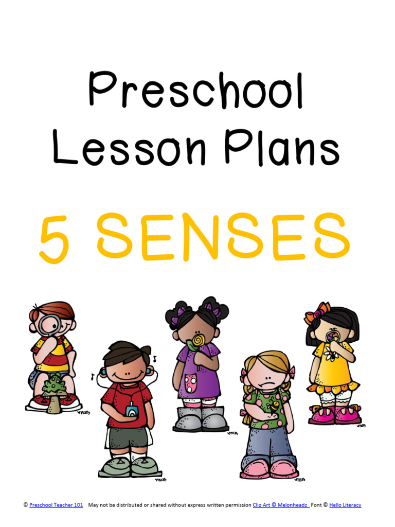 Preschool Lesson Plans: 5 Senses Activities | PDF | Taste | Senses