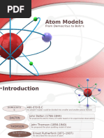 History of the Atom Timeline | PDF | Atoms | Electron