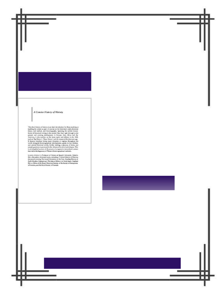 A Concise History of History Global Historiography from Antiquity to ...