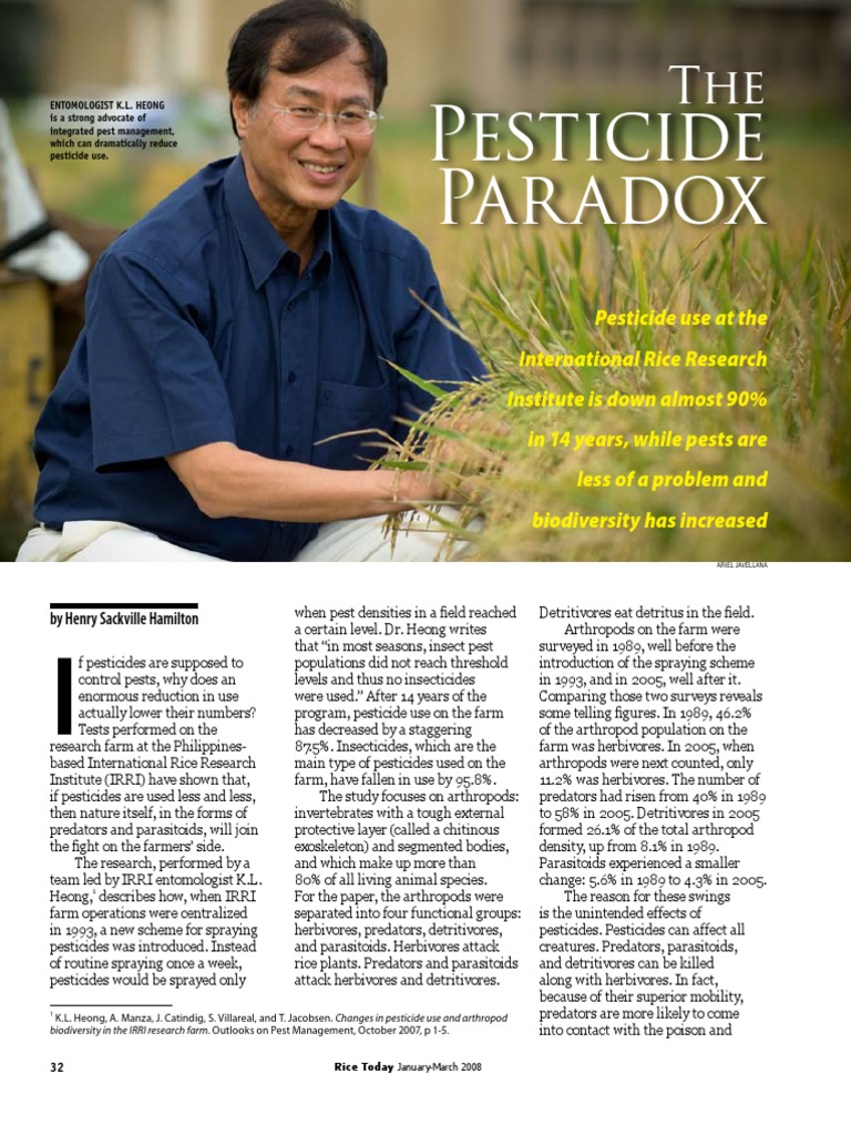 RT Vol. 7, No. 1 The Pesticide Paradox | PDF | Pesticide | Predation