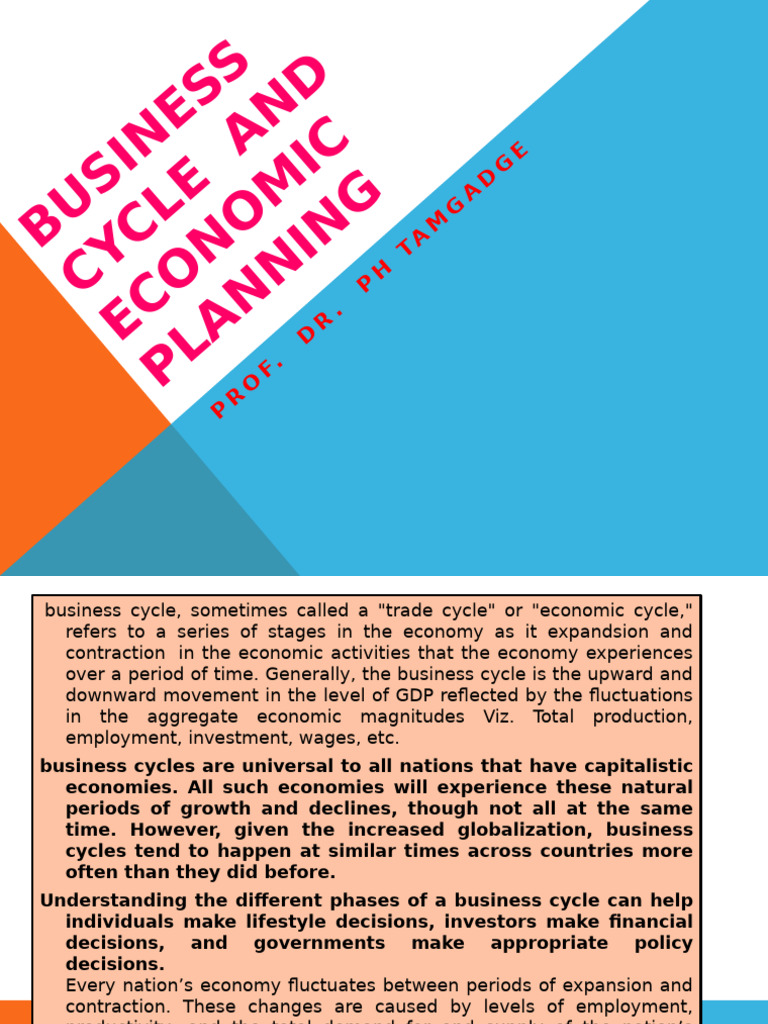 Business Cycle and Economic Planning | PDF | Business Cycle | Recession