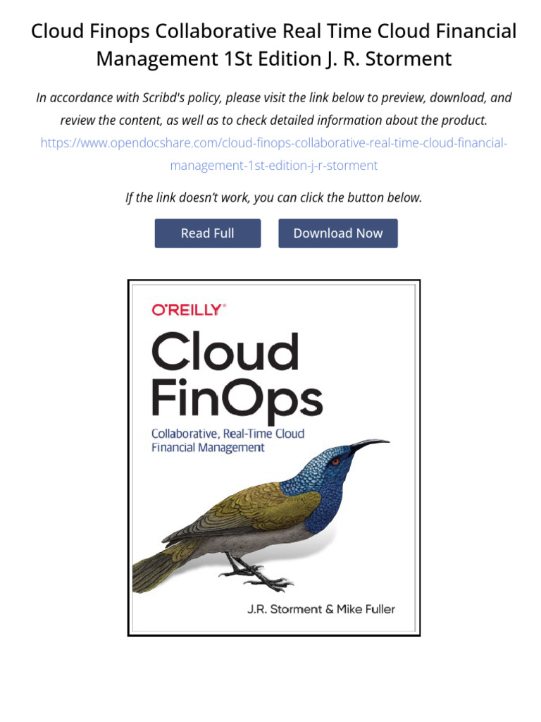 Cloud FinOps Collaborative Real Time Cloud Financial Management 1st ...