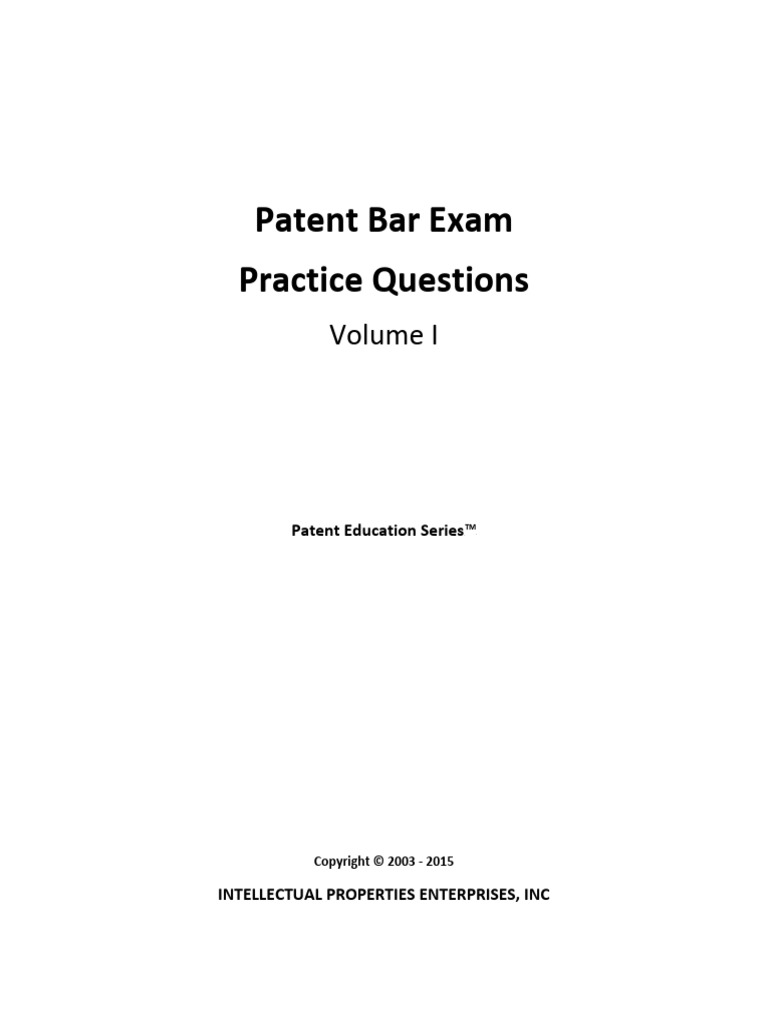 Volume 1 Sample | PDF | Title 35 Of The United States Code | Glossary ...