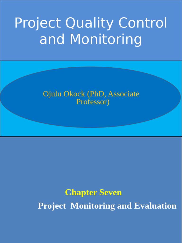 Chapter 7-PM & QC-New Microsoft PowerPoint | PDF | Project Management | Evaluation
