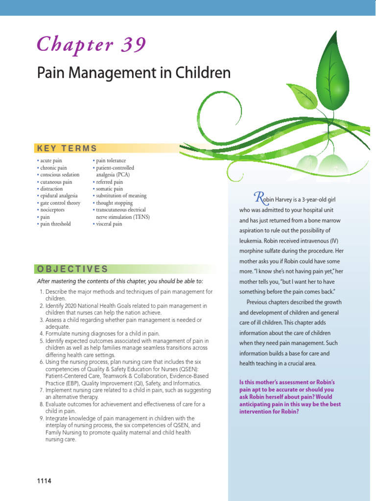 Effective Pain Management for Children | PDF | Pain | Pain Management