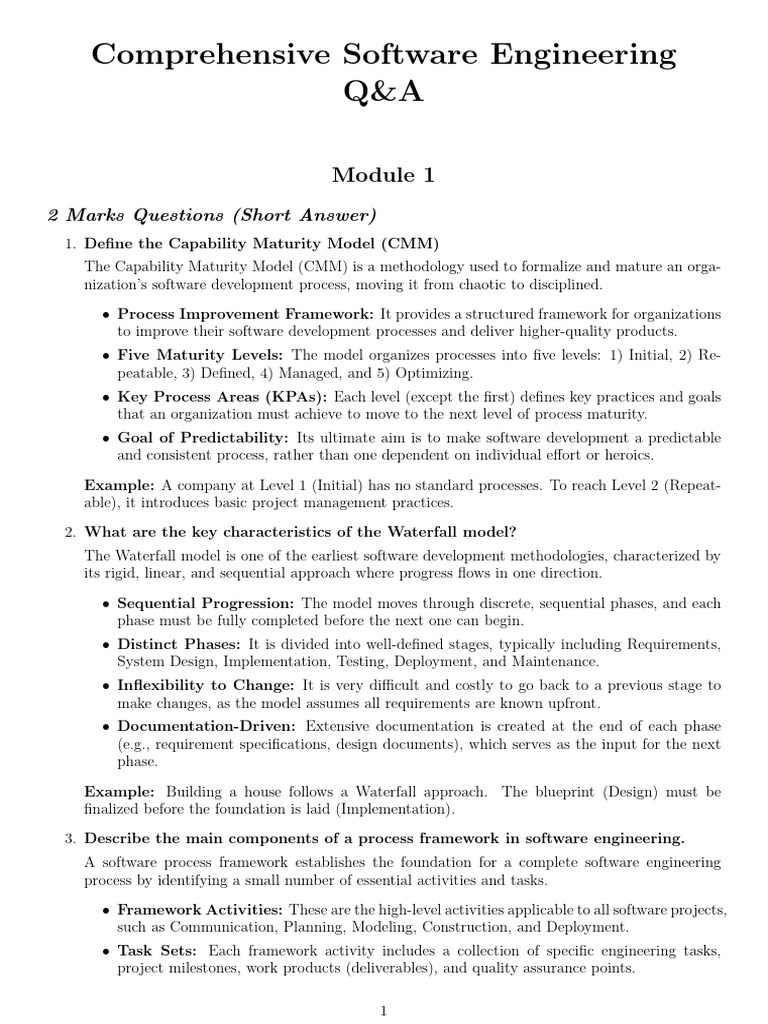 SE_qb | PDF | Software Development Process | Use Case