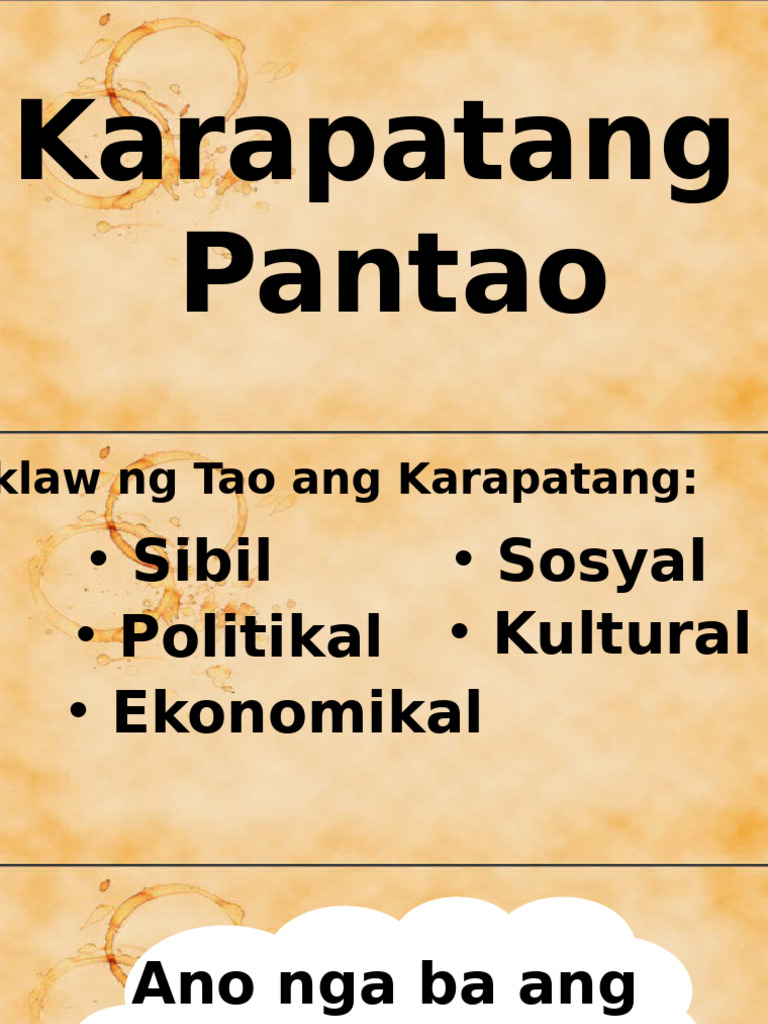 Karapatang Pantao | PDF