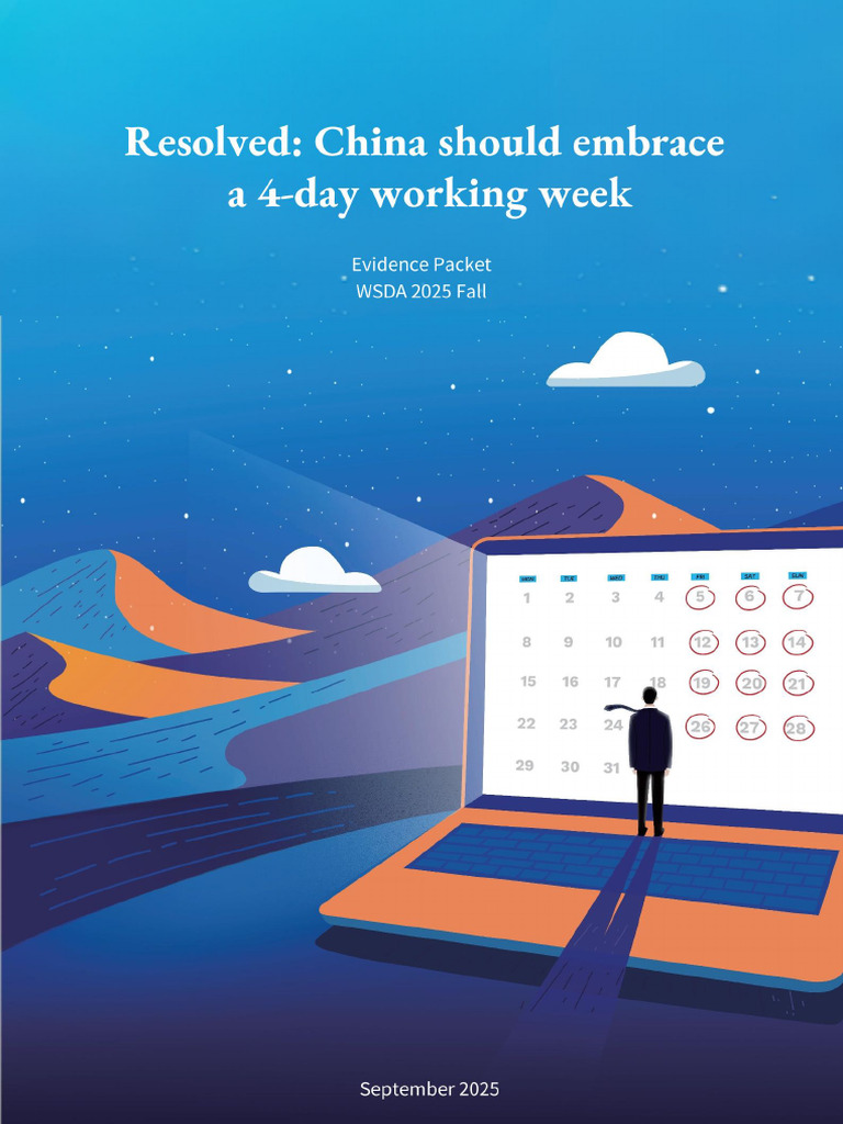 WSDA Fall2025 4DWWpacket | PDF | Workforce | Working Time